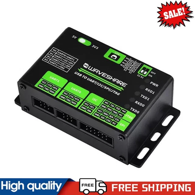 USB TO UART/I2C/SPI/JTAG Adapter Converter 3.3V/5V Supports Multiple Interfaces £18.84 - PicClick UK