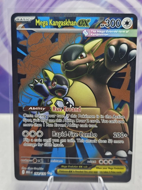 POKEMON TCG MEGA Evolution Mega Kangaskhan EX 164/132 Full Art Near ...