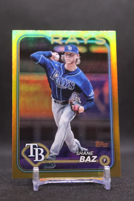 SHANE BAZ #435 2024 Topps feuille d'or rayons Tampa Bay EUR 3,30 ...