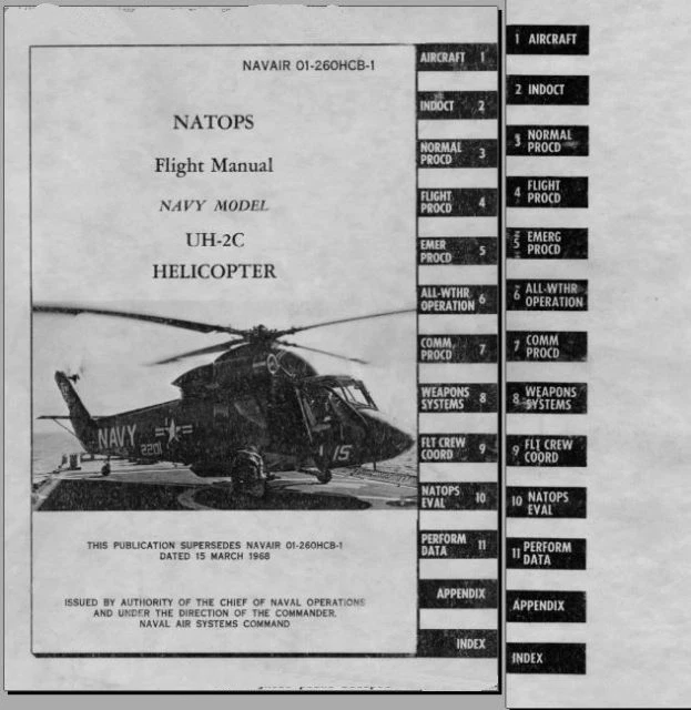 KAMAN UH-2C SH-2 Seasprite Helicopter manual ARCHIVE RARE 1960's 1970's ...