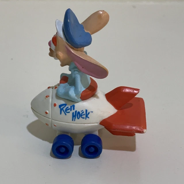 VINTAGE 1994 HARDEES Nickelodeon Ren Hoek Vehicle Rocket Car Ren and ...