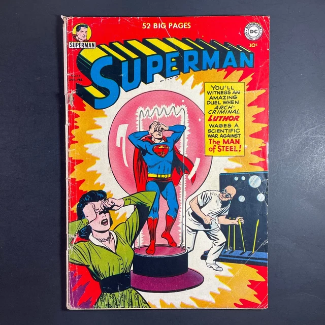 SUPERMAN 68 1ST Lex Luthor cover Golden Age DC 1951 Lois Lane Mortimer ...