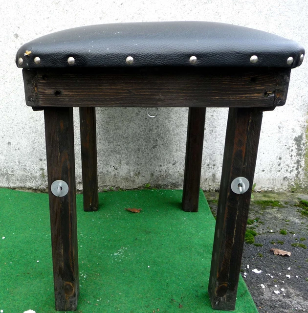 SM BANK SCHWARZ aus Holz und Kunstleder EUR 32,50 - PicClick DE