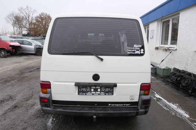 VW T4 TRANSPORTER Heckklappe Klappe hinten Kofferraumklappe weiß R902 ...