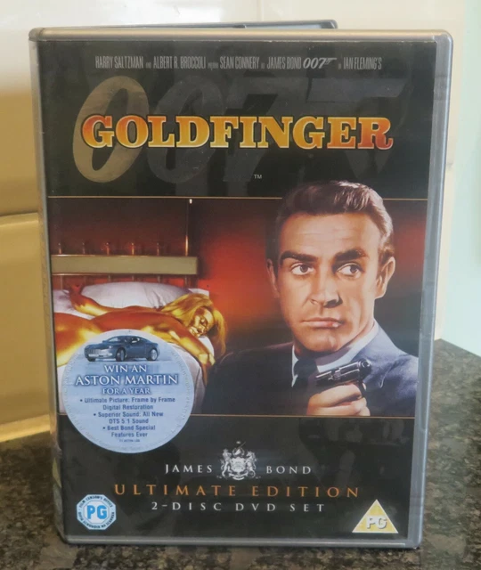 GOLDFINGER 1964 (JAMES Bond) DVD Sean Connery/Honor Blackman/Gert Fröbe ...