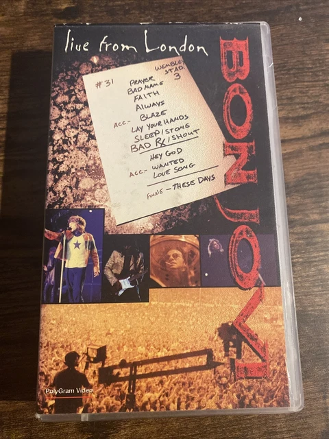 BON JOVI - Live From London (VHS/SUR, 1995) £1.99 - PicClick UK