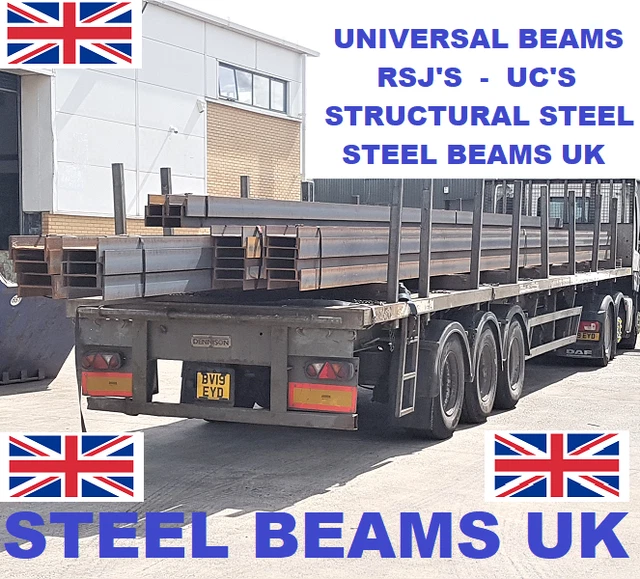 UNIVERSAL BEAM RSJ U/B Structural Beams Mild Steel Ub Self Colour Un ...