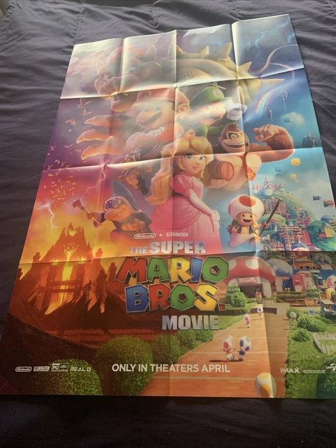 SUPER MARIO BROS Movie (2023) ORIGINAL 24 x 35 MOVIE THEATRE POSTER ...