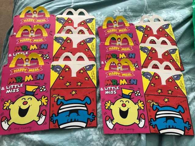 MCDONALDS 6 MR Men & Little Miss Happy Meal Boxes £9.99 - PicClick UK