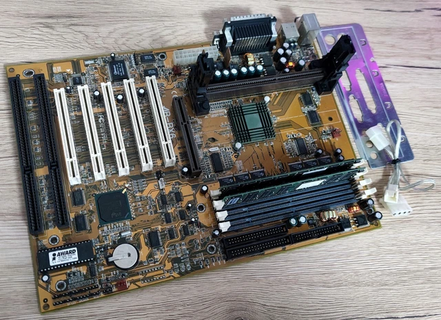 ABIT AB-BX6 SLOT 1 SDRAM AGP Intel i440BX Pentium Retro Vintage Motherboard +RAM £118.80 ...