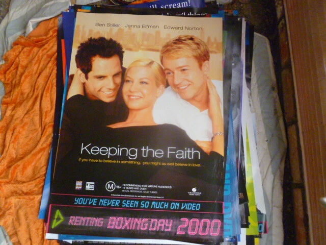 KEEPING THE FAITH 1 Sheet Video Dvd Movie Poster EUR 7,25 - PicClick FR
