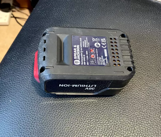 SPEAR & JACKSON 36V 2.5Ah Strimmer Trimmer Replacement Battery BOP-SP02 ...