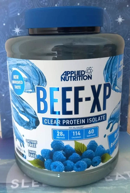 APPLIED NUTRITION BEEF-XP Clear Protein Isolate 28G Protein 1.8Kg Blue ...