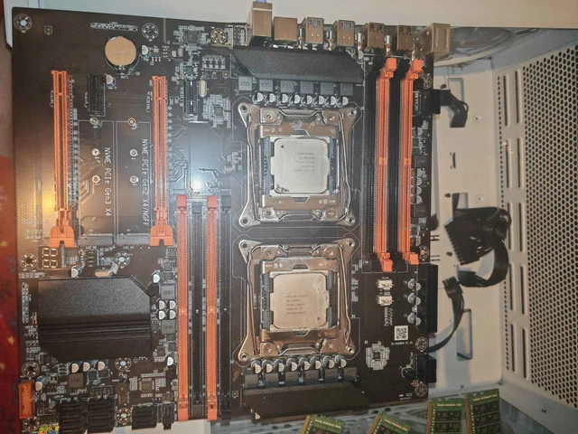 X99 DUAL CPU Motherboard + 128GB Ram + 2x E5-2660V4 (28 core 56thread ...