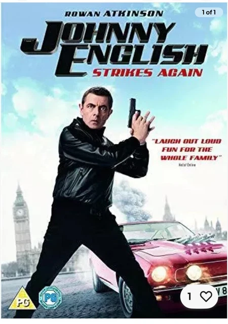 JOHNNY ENGLISH STRIKES Again DVD (2019) Rowan Atkinson, Kerr (DIR) cert ...