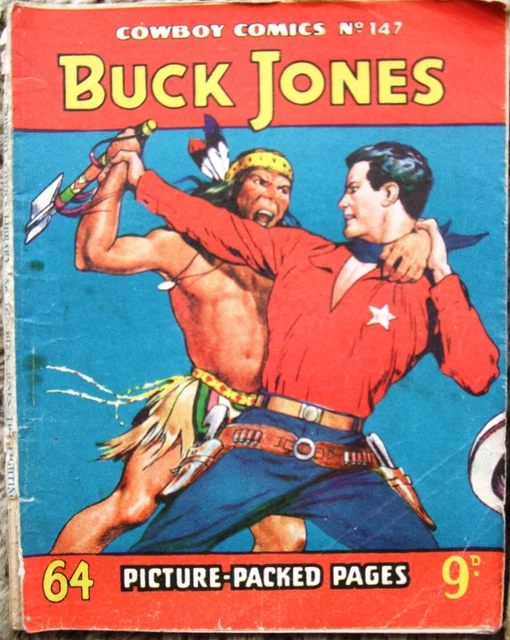 VINTAGE COWBOY COMICS-BUCK Jones/Kit Carson- Used Condition As Photos ...