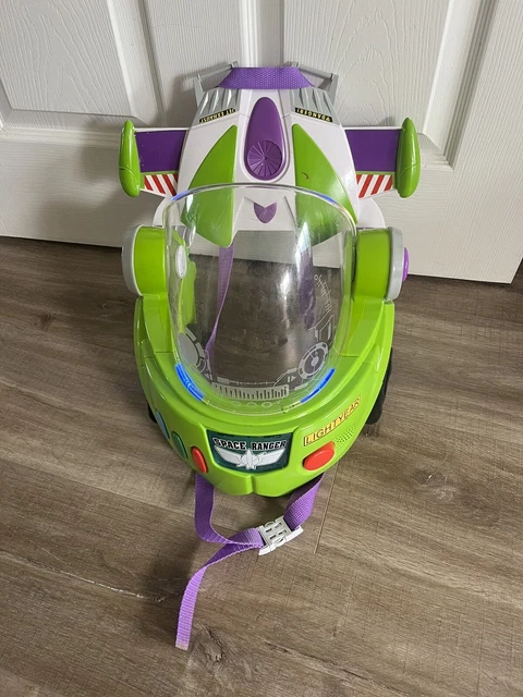 DISNEY TOY STORY Buzz Lightyear Space Ranger Jet Pack Helmet Lights ...