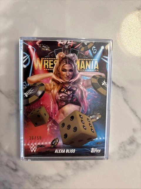 2025 TOPPS WRESTLEMANIA 41 WWE WORLD Las Vegas Exclusive Card Alexa ...