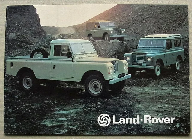 LAND ROVER SERIES III Sales Brochure Feb 1978 #3252/A Short LONG ...
