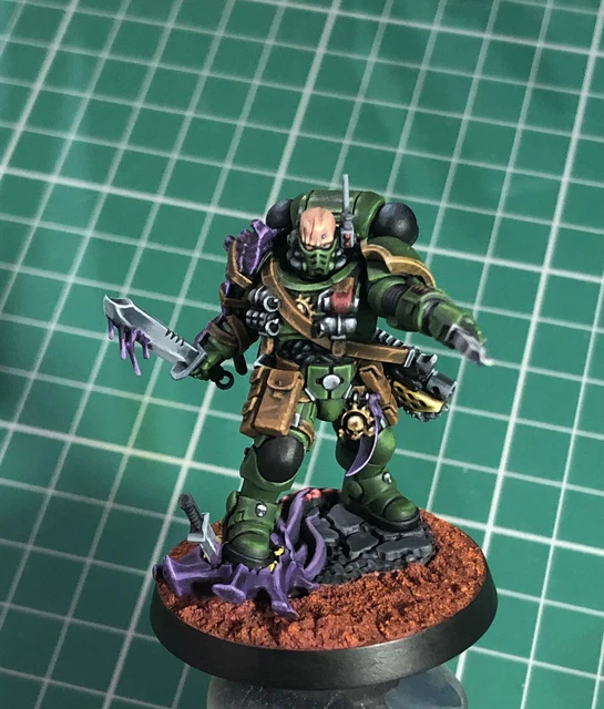 DARK ANGELS PRIMARIS Phobos Lieutenant Leviathan Warhammer 40k bemalt ...