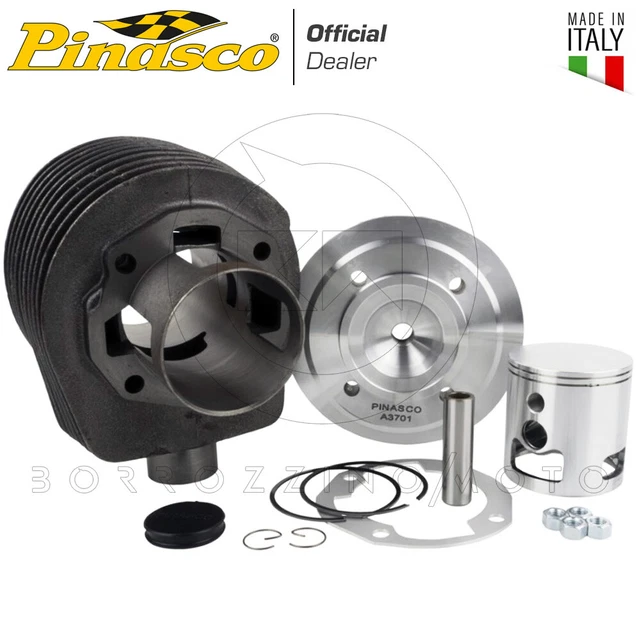 PINASCO KIT CYLINDRE Fonte 190cc Course Longue 60 Bougie Centrale VESPA ...