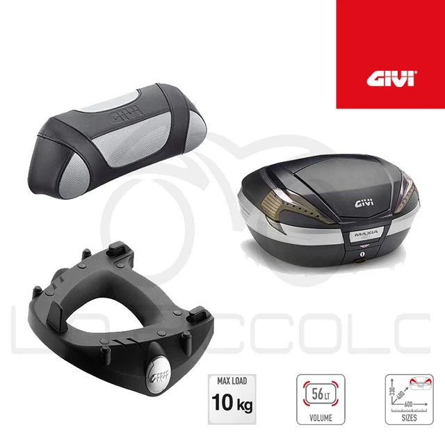 GIVI VALISE V56NNT + Plaque Suzuki Burgman 400 K7-K8-K9-L0-L1-L2-L3-L4 ...