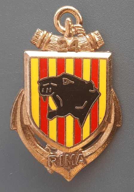 INSIGNE 24° RIMA Régiment d'Infanterie de Marine TDM COLO ORIGINAL Delsart badge EUR 12,99 ...