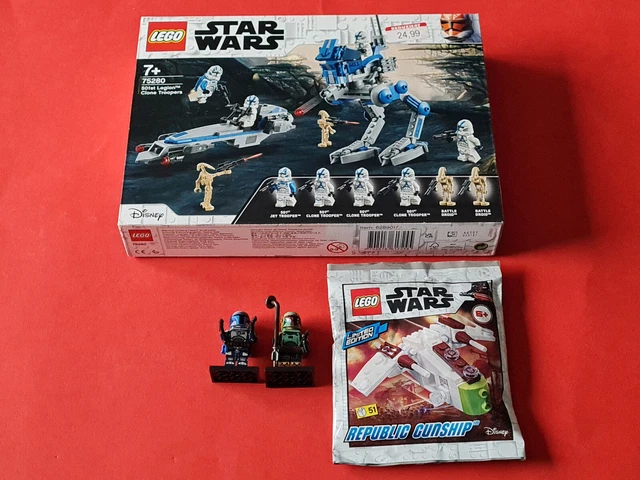 LEGO STAR WARS Set 75280 501st Legion Clone Troopers + Gunship ...