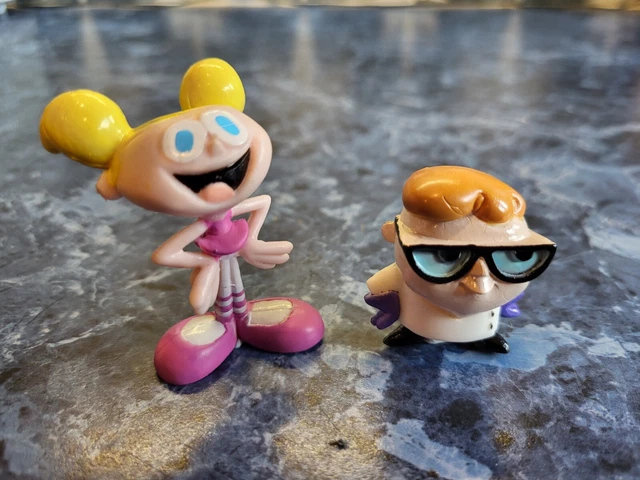 RARE VINTAGE CARTOON Network Dexters Laboratory Dee Dee & Dexter PVC ...