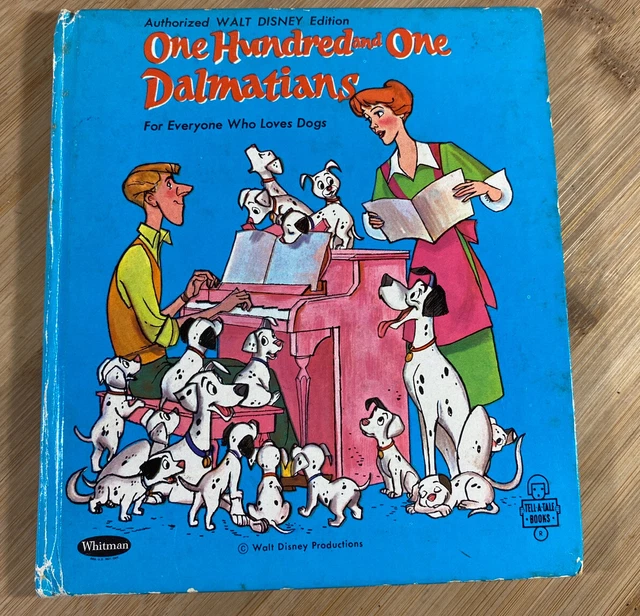 VINTAGE 1960 ONE Hundred and One Dalmatians Tell-a-Tale Book Whitman ...