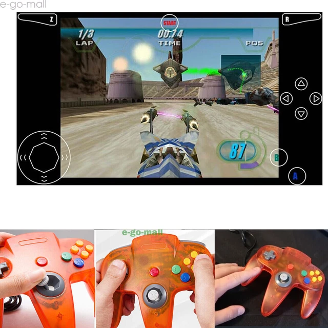 CLASSIC N64 REPLACEMENT Controller Wired N64 Upgraded Joystick for N64 ...