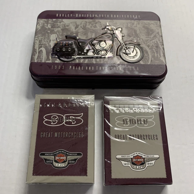 CARTES DE COLLECTION numérotées Harley Davidson 95th Anniversary 1998 ...