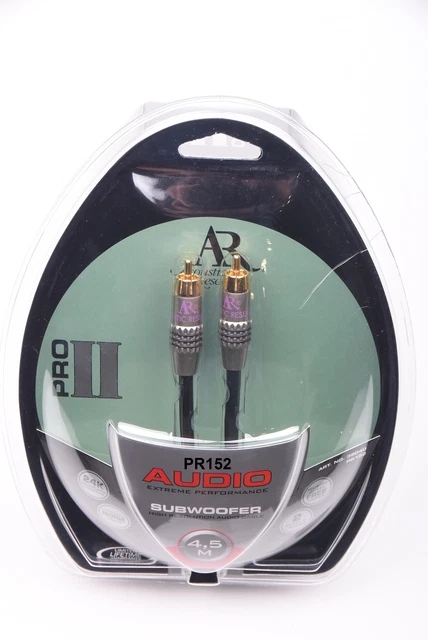 ACOUSTIC RESEARCH PR152 4,50 m HighEnd PROII Subwoofer Kabel UVP 40 ...
