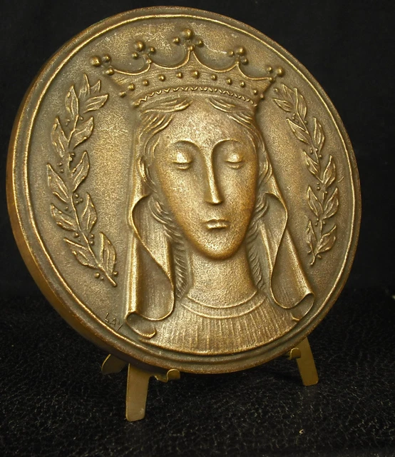 * MÉDAILLE 126MM 258g religieuse religious Vierge-Marie Virgin Maria ...