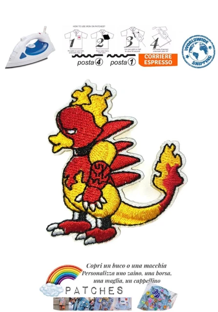 PATCH MAGMAR SMALL size Pokémon toppa termoadesiva iron on 126 Pokédex ...