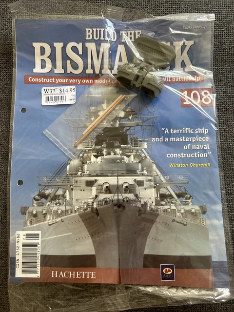 HACHETTE PARTWORKS BUILD the Battleship Model Bismarck Part 108 $18.00 ...