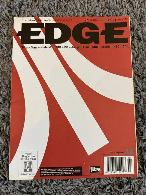 EDGE MAGAZINE GAMING Issue 18 March 1995 Atari Apple Clockwork UK ...