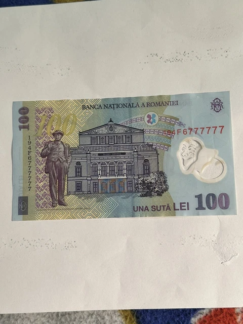 RUMÄNISCHE 100 LEI solide Seriennummer Banknote siehe Bilder EUR 128,43 ...