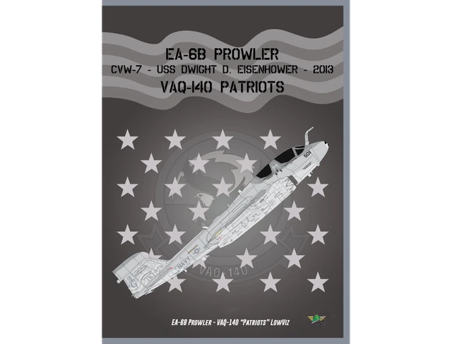 [FFSMC PRODUCTIONS] GRUMMAN EA-6B Prowler VAQ 140 "Patriots" USS Eisenhower 2013 EUR 28,14 ...