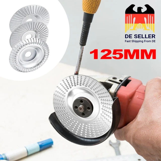 3X HOLZ SCHLEIFSCHEIBE Raspelscheibe Holzschnitzscheibe für ...