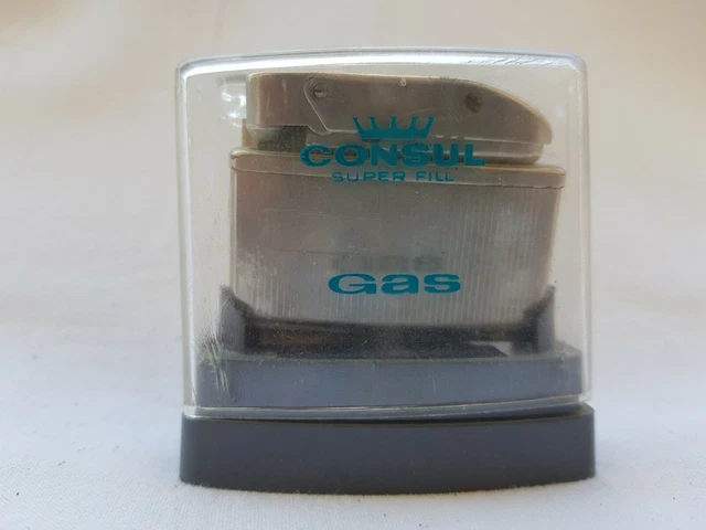 ACCENDINO CONSUL GAS Super Fill Vintage Lighter Consul Made In ...