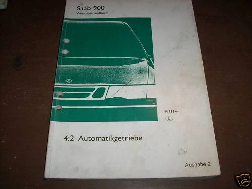 MANUEL D'ATELIER SAAB 900 Transmission Automatique, De 1994 EUR 44,75 ...