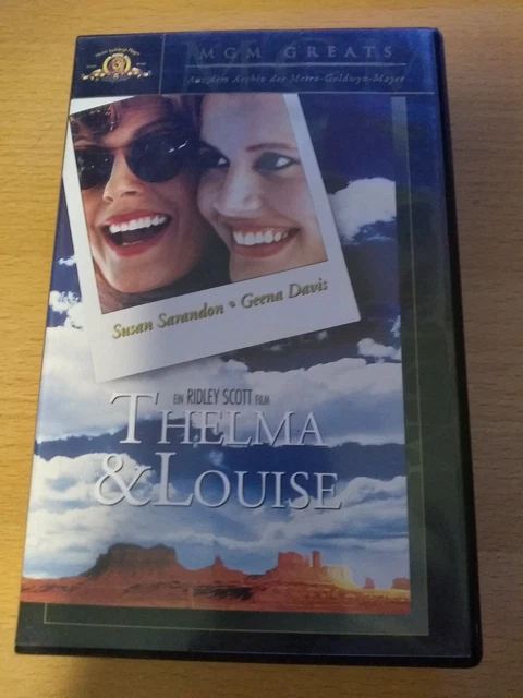 VHS-MGM THELMA & Louise - VHS/Action/Geena Davis/Susan Sarandon/Harvey ...