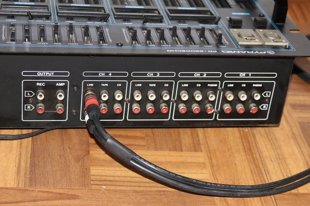 MEZCLADOR ECUALIZADOR ESTÉREO vintage Pyramid PR-8200ECHO y sonido de ...