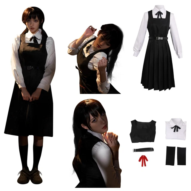 ANIME CHAINSAW MAN Mitaka Asa Cosplay School Uniform War Devil Demon ...