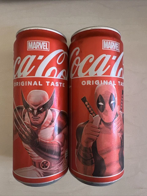 COCA COLA LATTINA Collezione Marvel 2024 Deadpool + Wolverine ITA EUR 7 ...