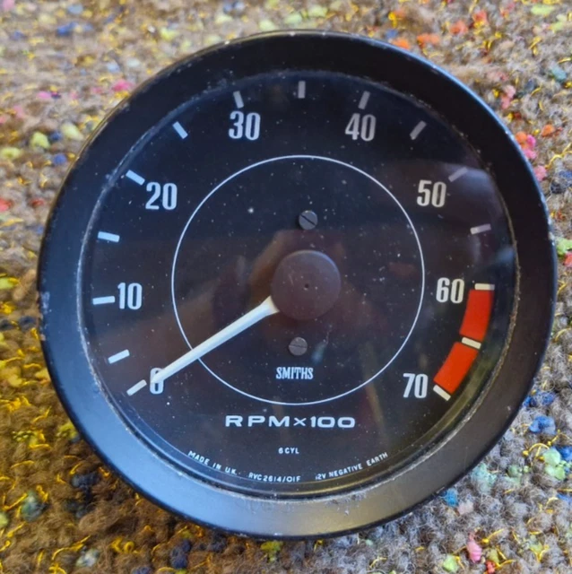 RELIANT SCIMITAR SMITHS Tacho SE6 Rev Counter Tachometer 6 cylinder ...