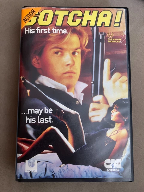 ORIGINAL RARE 1980S GOTCHA! Anthony Edwards VHS Ex Rental Comedy Teen ...