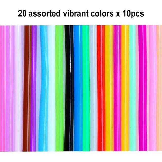 200 Pcs Scoubidou Scooby Strings Diy Plastic Lacing Cord In 20 Colours Set £1388 Picclick Uk