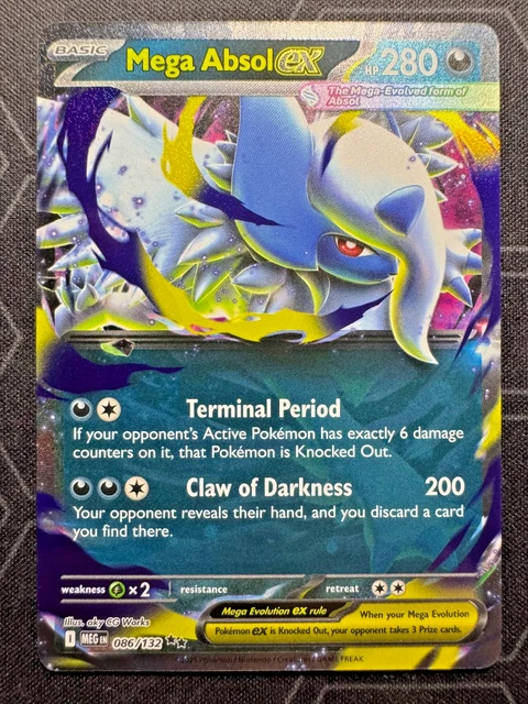 MEGA ABSOL EX 086/132 Me01: Mega Evolution Holo £1.55 - PicClick UK